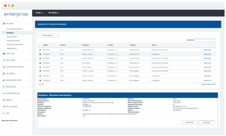 erNavigator – Labour Relations Management Software